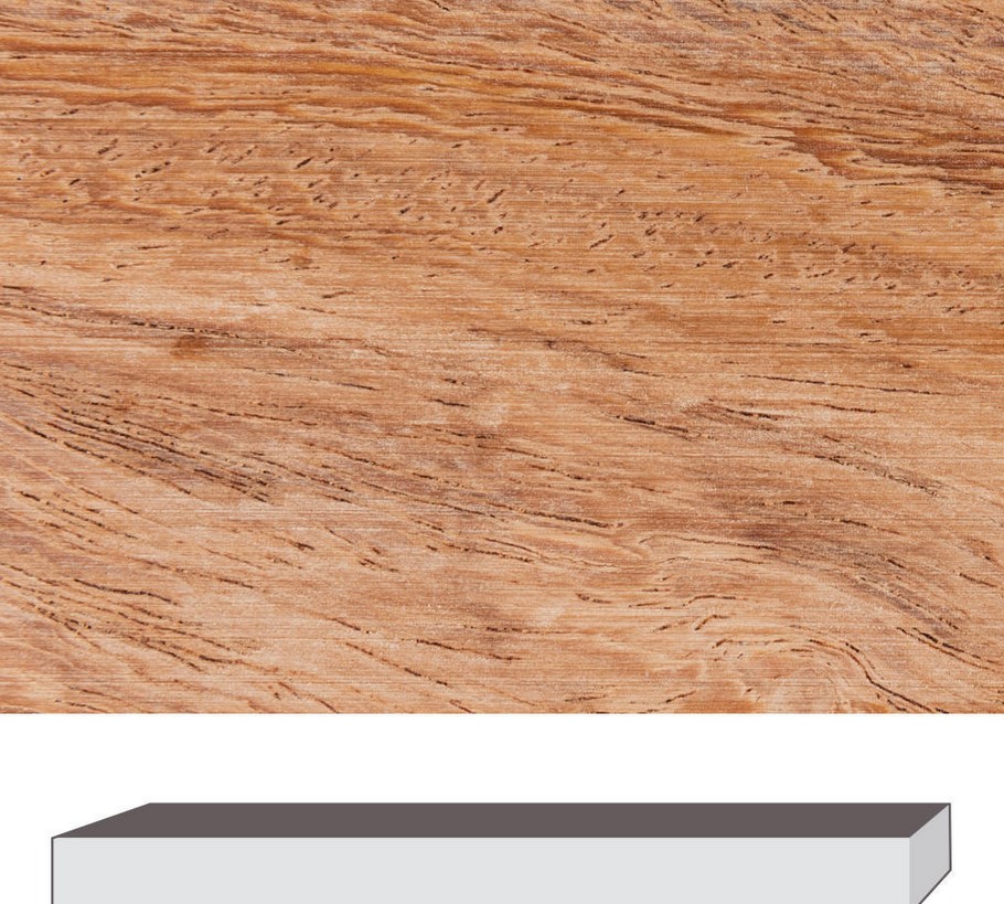 Legno di mango selvatico, 455 x 52 x 52 mm – Utensili Manzanese