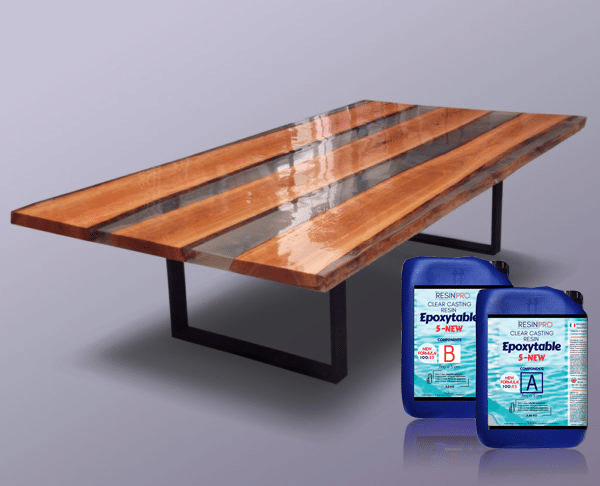 Resina trasparente EpoxyTable 5: ideale per tavoli e Artigiananto in ...